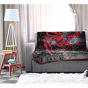 Jay Franco Marvel Miles Morales Gamerverse Be Greater Throw Blanket - Measures 46 x 60 inches, Kids Bedding - Fade Resistant Super Soft Fleece (Official Marvel Product)