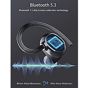 GUANGPONE Bluetooth Earbuds 5.3 in Ear Waterproof Sport Headphones 48 Playtimes Noise Cancelling Wireless Earbuds with Microphone Earphones for Gym Running Workout