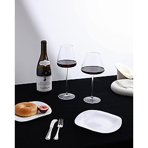 UBENKAKU Wine Glasses Set of 4, 25 OzExtra Large Premium Crystal Burgundy Martini Glasses Set of 4 Thin Rim Long Stem for Red or White Daily Use Wedding Anniversary or Birthday Gift