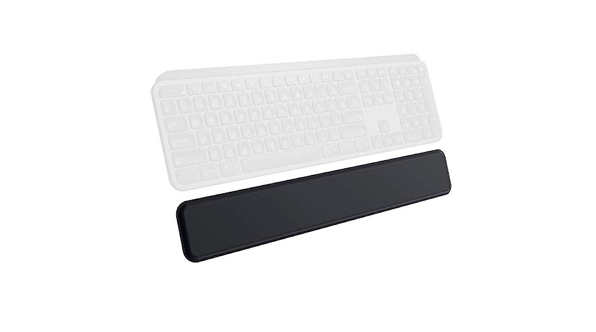 Logitech MX Keys Wireless Keyboard with Ergonomic Palm Rest - Graphite