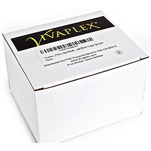 Vivaplex, 2, Large, 8 oz, Empty, Amber Glass Spray Bottles with Black Trigger Sprayers