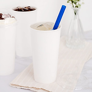 Karat 9'' Colossal, Blue, Poly Wrapped Straw - 1,600 ct