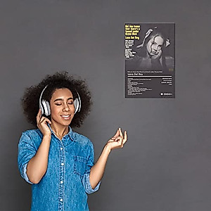 ADILAIDUN Pop Record Did you know that there's a tunnel under Ocean Blvd Album Cover Posters Music Collection Disc Wall Art Print Canvas Posters 12x18inch（Unframed 30x45cm Lana Del Rey）