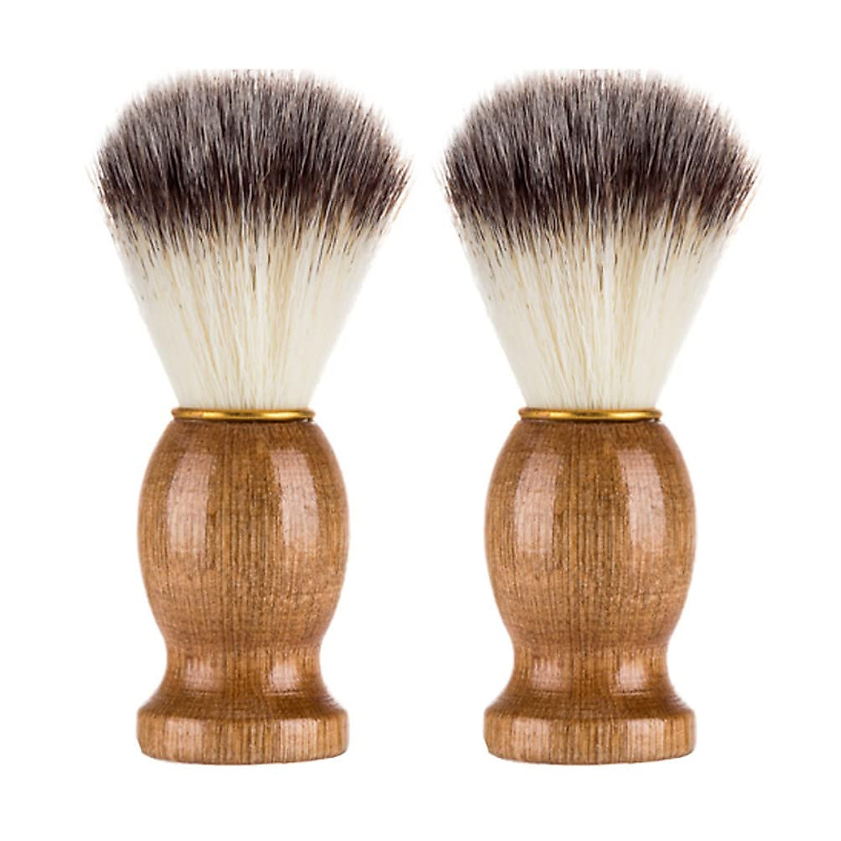 2pcs Shaving Shave Brush Barber Supplies Shaving for Men Beard Brush Barber Brush Wood Handle Shave Brush Shave Brush for Men Shave Accessory
