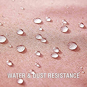 FEVERQIYI Coral Pink Outdoor Pillow Covers 18x18 Inch Pack of 2 Decorative Waterproof Outdoor Pillows Square Throw Cushion Case for Patio, Porch and Balcony 45x45cm