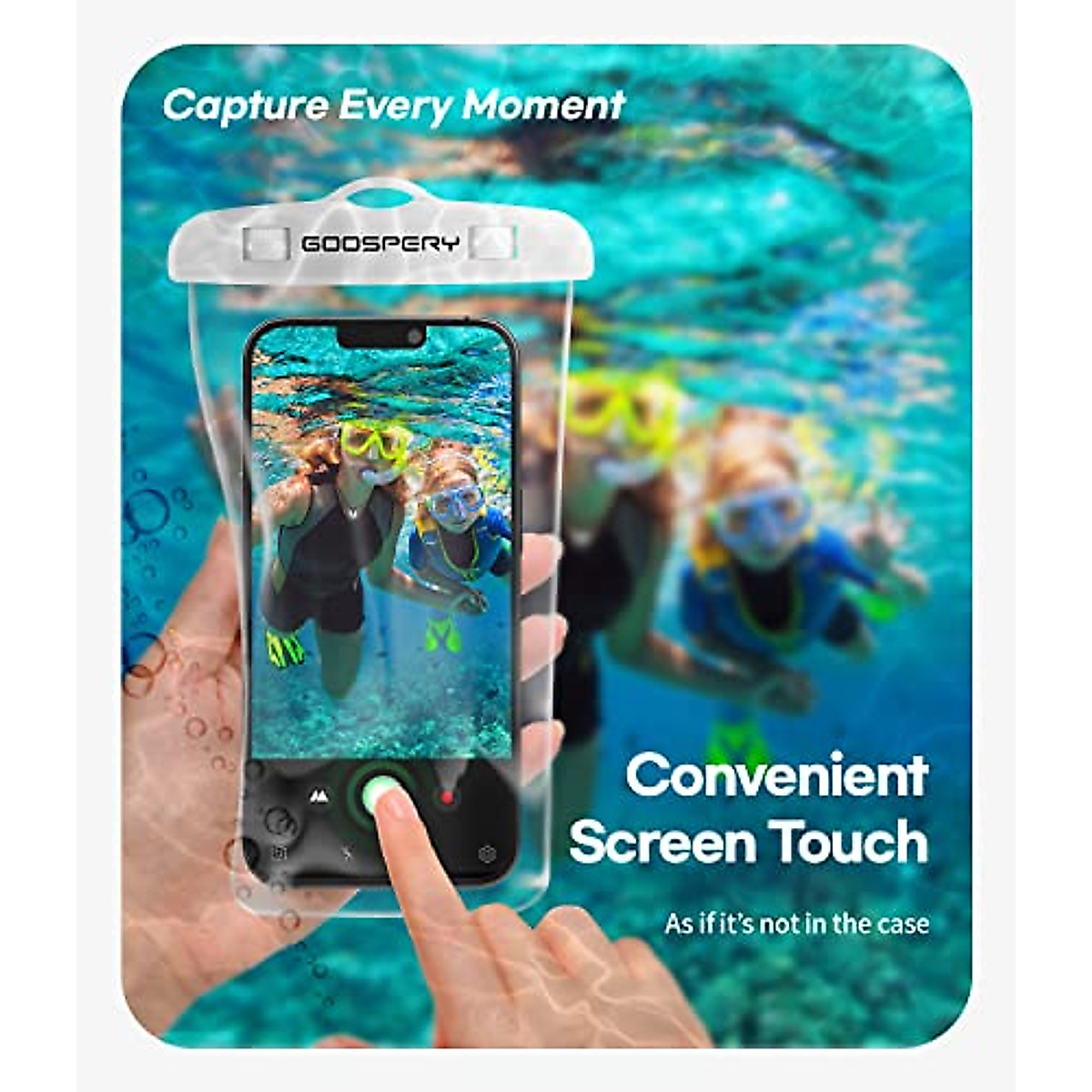 GOOSPERY [4-Pack] Universal Waterproof Phone Pouch, Underwater Cellphone Dry Case Beach Bag Compatible with iPhone 14 13 12 11 Pro Max Mini Xs XR, Galaxy S23 S22 S21 S20 Ultra Note20 up to 6.8"