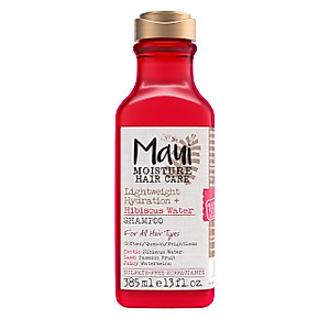 Maui Moisture Lightweight Hydration + Hibiscus Water Shampoo for Daily Moisture, No Sulfates, 13 fl oz