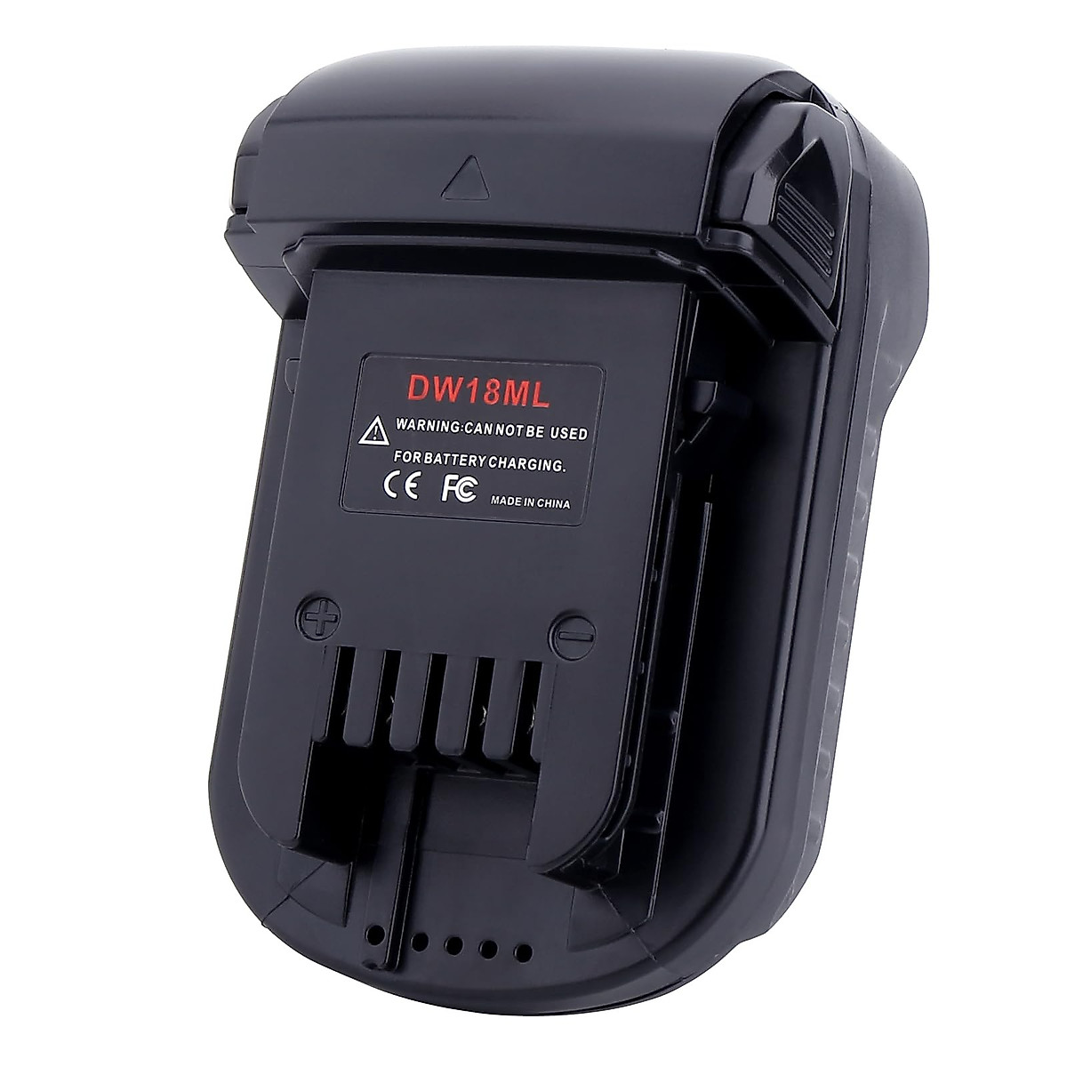 Biswaye Adapter Compatible with Milwaukee M18 Tools, Compatible with DeWalt 20V Max Battery to Replacement for Milwaukee M18 18-Volt Battery, DW18ML 18V to 20V Battery Adapter Converter