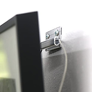 Wall Dog Wire Hanger 100 lbs - 3 inch Safety Hanger for Frames with Hanging Wire - 2 Pack