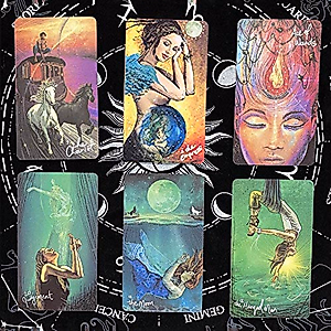 Light Seer's Oracle Tarot Cards with PDF Instructions, Family Travel Board Deck Games Guidance Divination Fate Playing 78 Cards