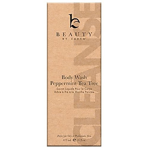 Peppermint Tea Tree Body Wash - USA Made with Organic and Natural Ingredients, Moisturizing Shower Gel, Gentle & Non Toxic Daily Wash for Oily & Acne-Prone Skin, Vegan Body Cleanser for Women and Men