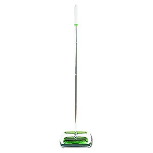 Scotch-Brite M007CCW Quick Floor Sweeper, Rubber Bristles, 42" Aluminum Handle, White