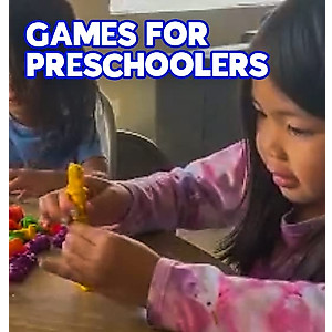 Skoolzy Rainbow Stackable Counting Bears - Stacking & Sorting Bears for Toddlers 50 pcs - Teddy Bear Math Manipulatives for 3-8 Kids & Adults