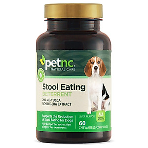 PetNC Natural Care Stool Eating Deterrent Chewables for Dogs, 60 Count