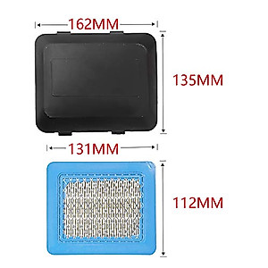 17211-ZL8-023 Air Filter With 17231-Z0L-050 Cleaner Cover Replacement for Honda GCV135 GCV160 GCV190 Engine HRB216 HRB217 HRR216 HRS216 HRT216 HRX217 Motor Pressure Washer Push Lawn Mower + Spark Plug