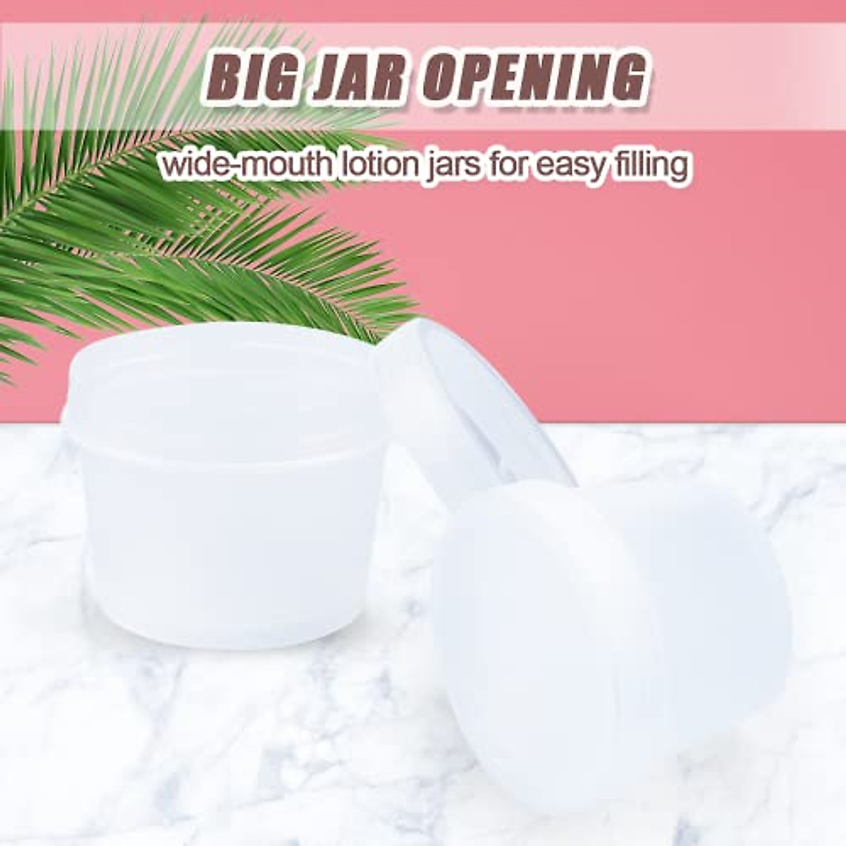 9Pcs 3.4oz/100ml Cosmetic Pot Jars,Empty Wide-Mouth Plastic Jars with Dome Lids for Facial Mask Mixing,Hair Dye,Body Butter/Lotion,Travel Storage Samples Containers-9Pcs of Spatulas Included