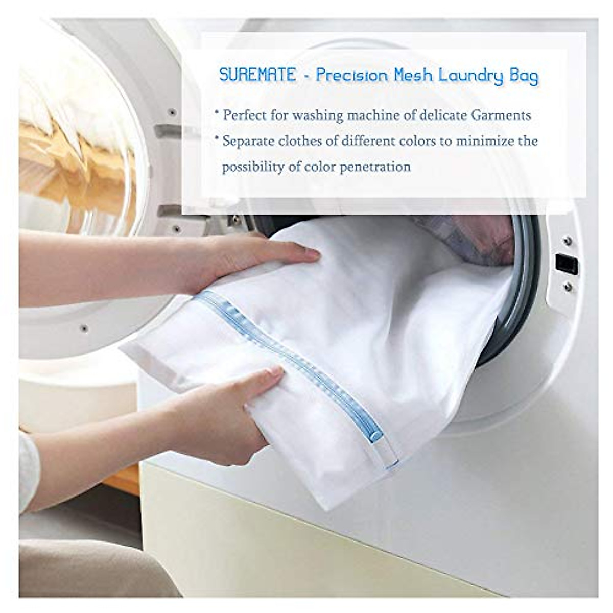 SUREMATE Mesh Laundry Bag for Delicates Lingerie Bags for Laundry Garment Bag Laundry Travel Bags