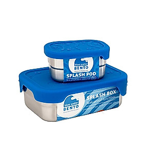 Ecolunchbox Splash Box Leak-Proof Stainless Steel Bento Box Lunch Container With 1 Splash Pod