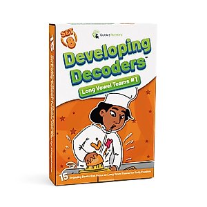 Decodable Readers: 15 Long Vowel Teams Phonics Books for Beginning Readers Ages 4-7 Developing Decoders (Set 8)