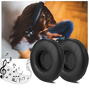 Zerone 2Pcs Ear Cushion Earpad Replacement, Leather Earpad Ear Cover EarCushion Replacement for AKG Y40 Y45BT Y45 Y50 Y55 Headsets Headphones