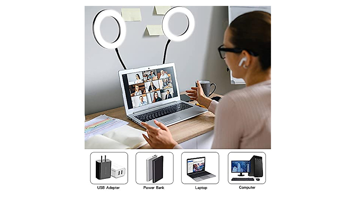Dual Ring Light for Laptop: Video Call & Streaming Essential