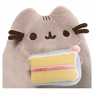 GUND Pusheen and Stormy Birthday Set Plush, Collectible Stuffed Animals for Ages 8 and Up, Gray, 6.5”