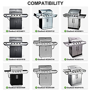 Adviace Grill Parts Kit Compatible with Charbroil 463244011 463244012 463257010 463247009 463215513 463247512 463247310 463215512 463212511 463247209 463267113 463224611 463225315 463271314 Gas Grill