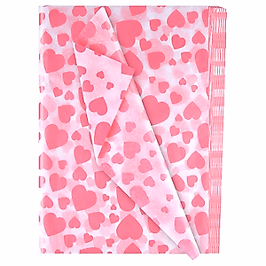 MIAHART 60 Sheets Mother's Valentine Day Gift Wrapping Tissue Paper Birthday, Tissue Paper for Home, Kitchen, DIY Crafts, Wrapping Accessory