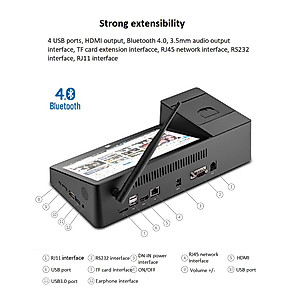 POS Thermal Printer, Tablet Computer, tablette, PIPO X3 Mini PC POS with Printer Intel Z8350 Quad Core Windows 10 Mini pc Box 1920x1200 HDMI (9inch (2+64G))