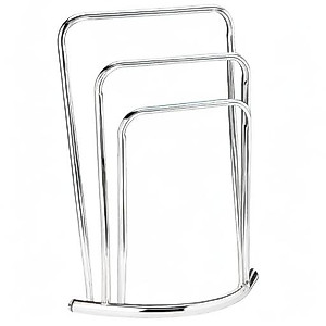 King's Brand Furniture-Kenneth Metal 3 Tier Freestanding Bathroom Towel Rack Stand, Chrome