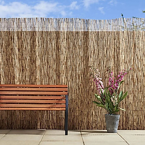 Backyard X-Scapes Natural Reed Fencing Decorative Fence for Backyard Garden Fencing Divider 4 ft H x 8 ft L