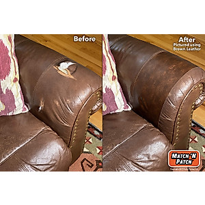 Match 'N Patch Realistic Dark Brown Leather Repair Tape