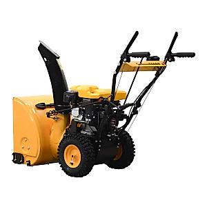 M Massimo Motor 24 inch Gas Snow Blower Thrower 2 Stage Shovel Walk Behind Heavy Duty (24 inch)