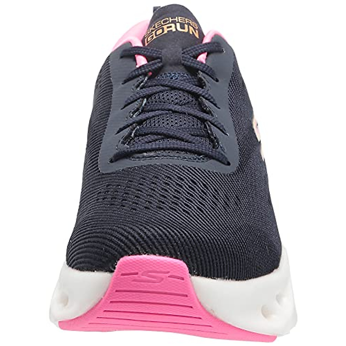 Skechers Women's GO Run Glide Step Hyper Sneaker, Navy, 9