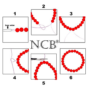 NCB 200pcs 4mm Amethyst Loose Beads for Jewelry Making, Natural Semi Precious Beads Round Smooth Gemstones Spacer Beads Charms for Necklaces Bracelets (Amethyst, 4mm 200Beads)