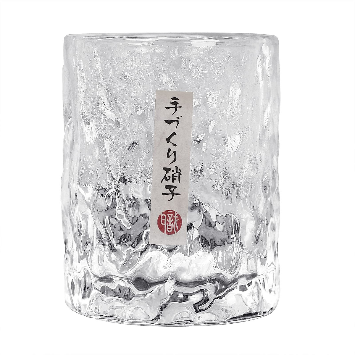 Japanese Whiskey Glass - Handmade Old Fashioned Tumbler | Crystal Hammer Figure Finish | Thickened Drinking Cup for Whiskey Beer Brandy Cocktail Scotch for Men Dad Daddy Fathers Day