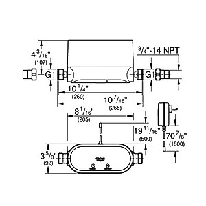 Grohe 22503LN0 Sense Guard Smart Water Controller , White