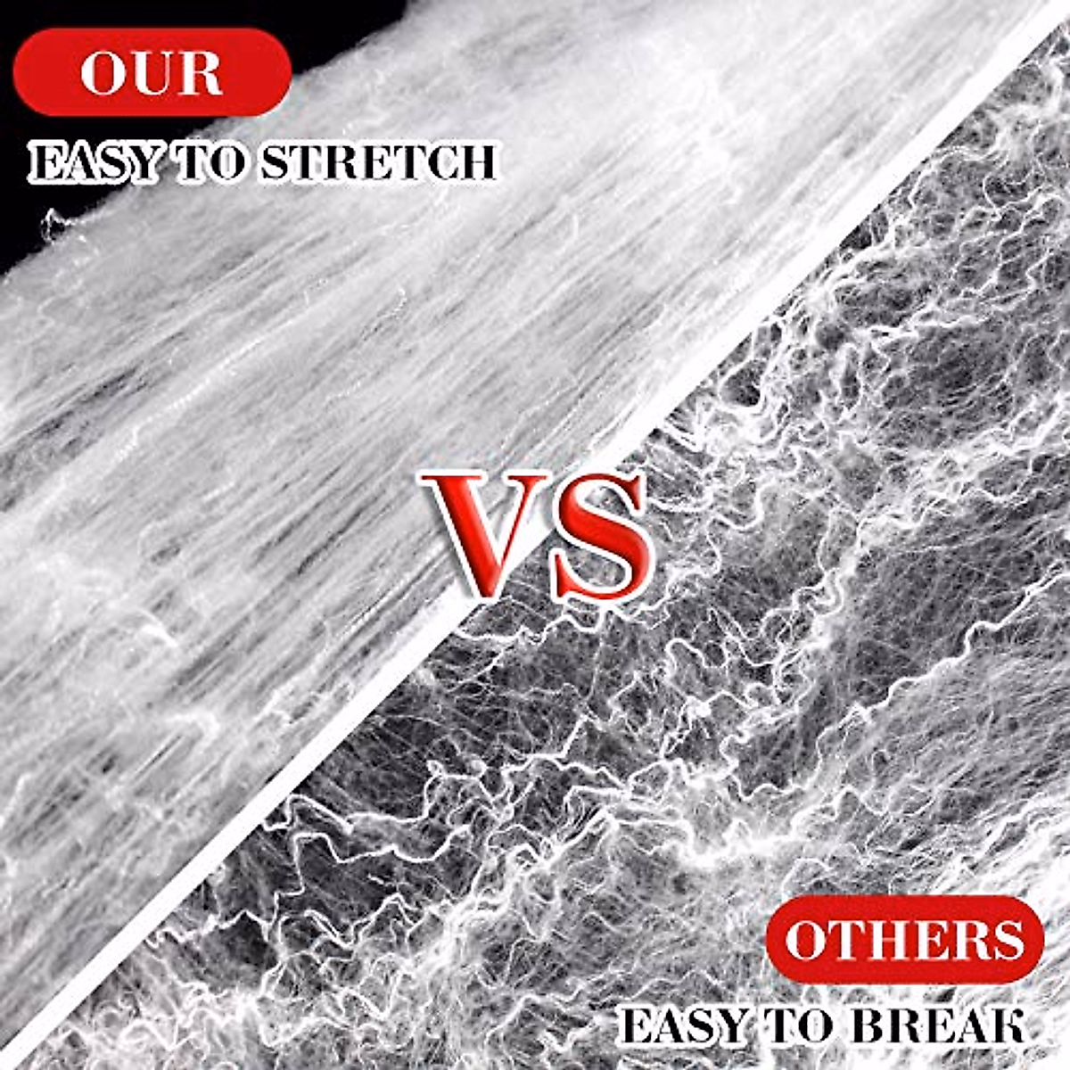 Hifunwu 1500 sqft Spider Webs Halloween Decorations Super Stretch Fake Web Cobwebs with 50 Fake Spiders for Indoor Outdoor Halloween Decoration Supplies