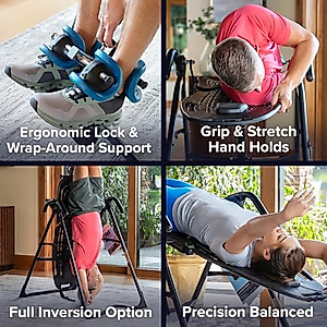 TEETER EP-560 Ltd. Inversion Table for Back Pain, FDA-Registered, UL Safety-Certified, 300 lb Capacity (EP -560 Ltd.)