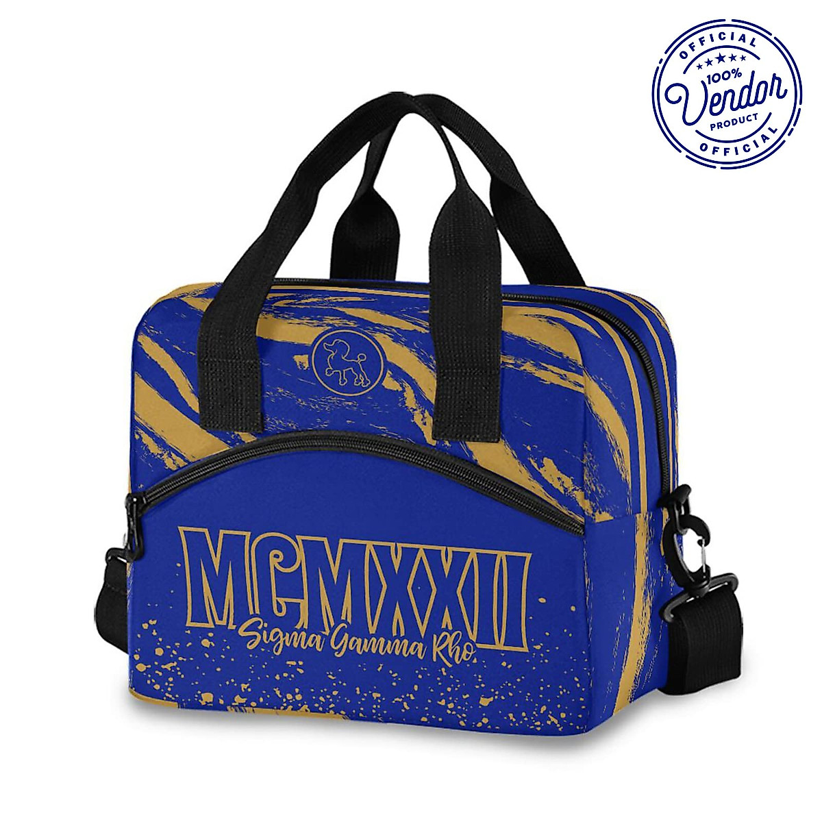 Bad Bananas SGRho Sorority Insulated Lunch Tote Bag with Shoulder Straps