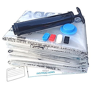 Vacwel Vacuum Storage Space Bags for Shrink Compression Packing Clothing, Comforters and Linen