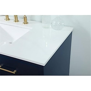 Elegant Kitchen and Bath 42 inch Bathroom Vanity Cabinet - Blue