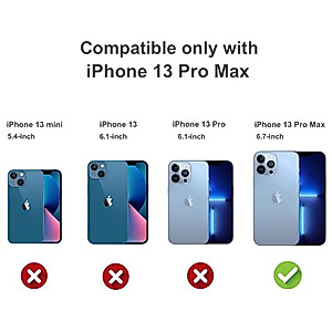 Shamo's Clear Case for iPhone 13 Pro Max Case (2021), Shockproof Bumper Cover Soft TPU Silicone Transparent Anti-Scratch, HD Crystal Clear