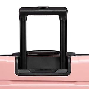 U.S. Traveler Boren Polycarbonate Hardside Rugged Travel Suitcase Luggage with 8 Spinner Wheels, Aluminum Handle, Pink, Checked-Large 30-Inch