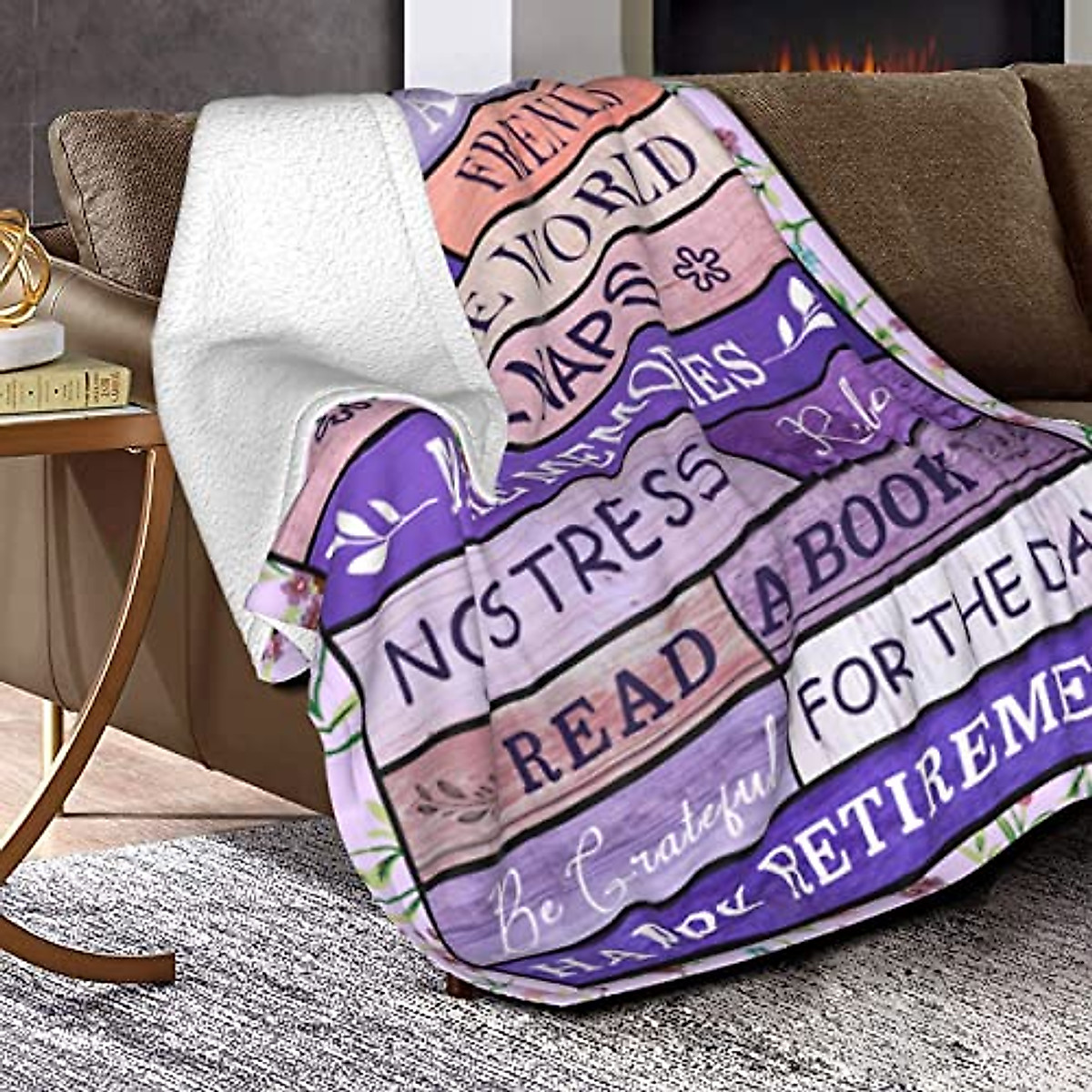 Retirement Gifts for Women Men Throw Blanket, Happy Retirement Gifts for Women, Retired Gifts for Men Women, Farewell Gifts for Coworker Boss - The Retired Teacher Coworker Fleece Blanket 60"x50"