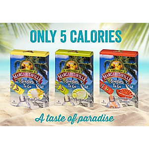 Margaritaville Singles To Go Drink Mix, Non-Alcoholic Powder Sticks (Pina Colada)