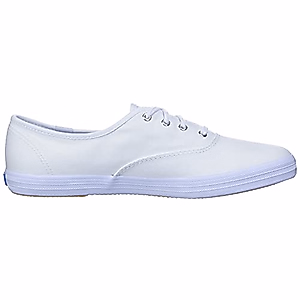 Keds Women's Champion Original Canvas Lace-Up Sneaker, White, 7 M US
