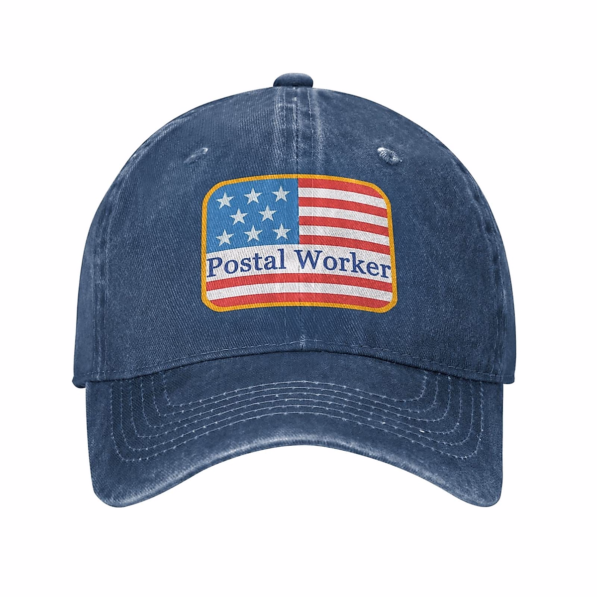 Pictetw U.S Flag Postal Worker Baseball Cap Mail Carrier Hat-Trucker Hats for Men and Women Navy