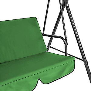 Yuehuam Patio Swing Cushion Cover Replacement for 3 Seaters Courtyard Garden Swing Seat Cover Replacement 3-Seat Cover Waterproof Protection Cover 59x20x3.9Inch (Swing Not Included)