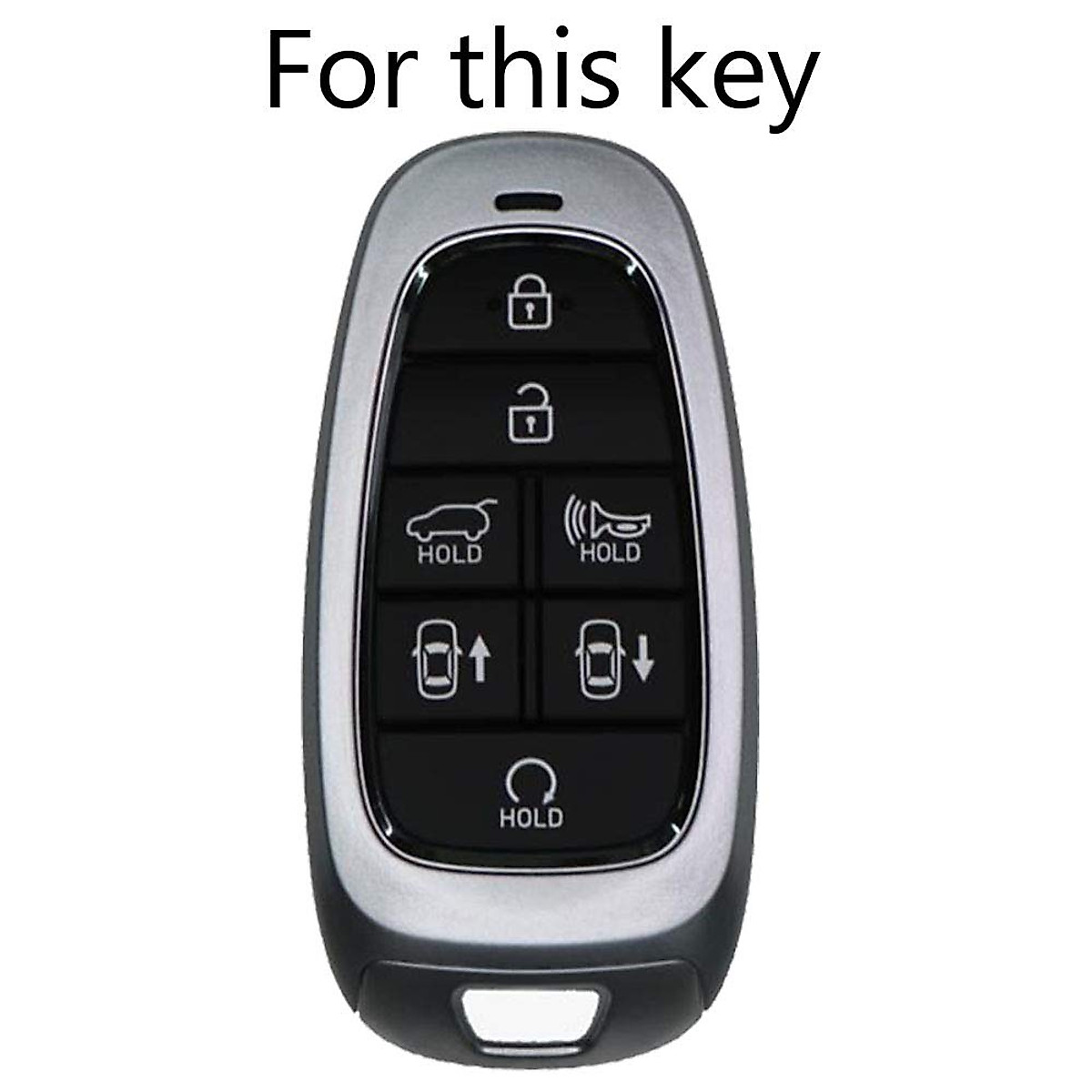 Silicone Key Case Fob For Hyundai Nexo Sonata 2019 2020 Keyless Remote Key Cover Shell Skin Sleeve Protector